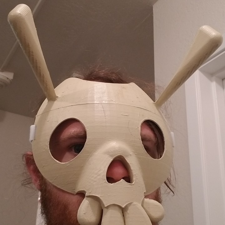 3D Printable The Legend of Zelda Skull Mask by Parke Bowman