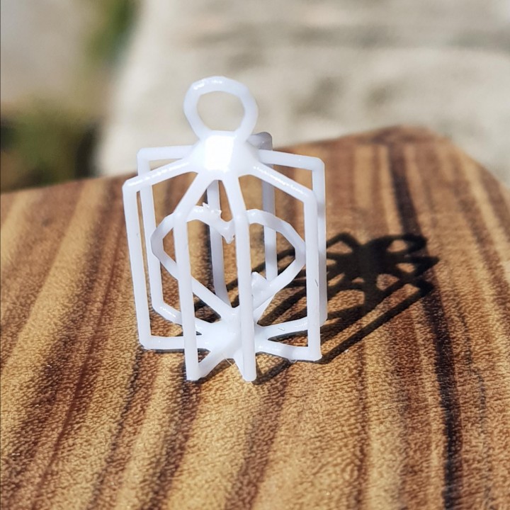 3D Printable Enslaved Heart by Adrien Unger