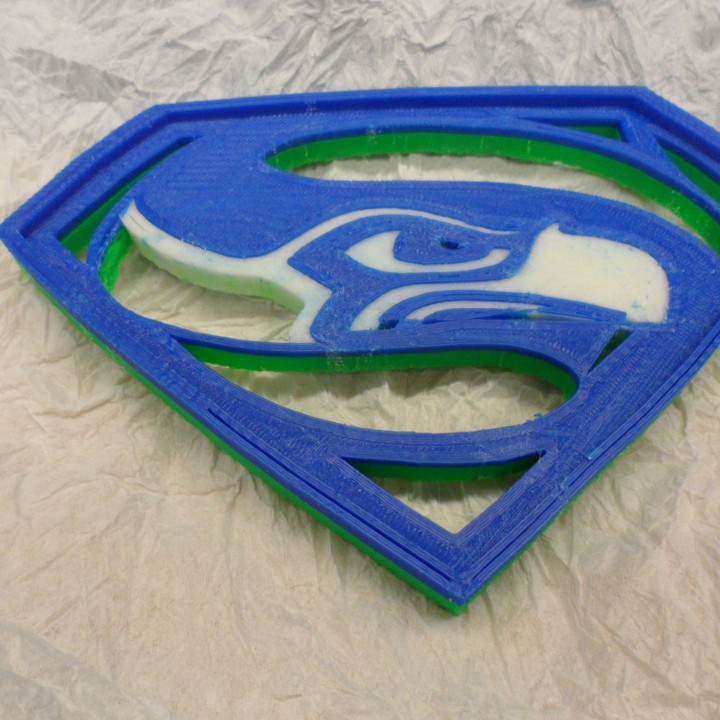Seattle Seahawks Superman Logo Printable Veterans Stores Day Seahawks