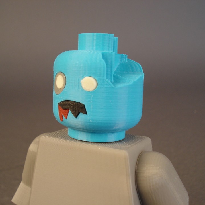 3D Printable Zombie Head by Michael Curry