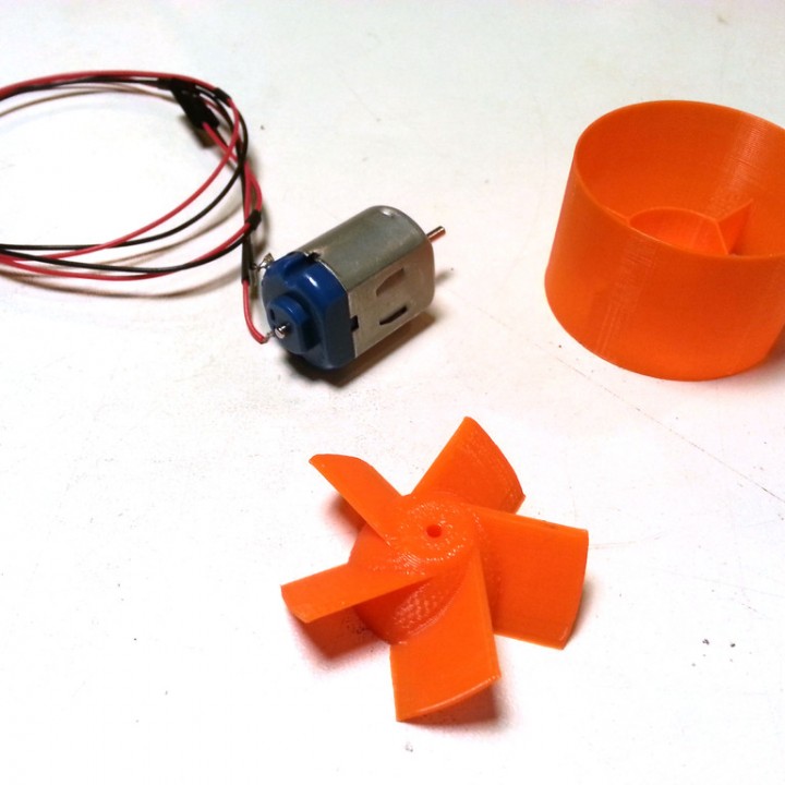 3D Printable Ducted Fan - Small Motor Creation 1 by Michael Curry
