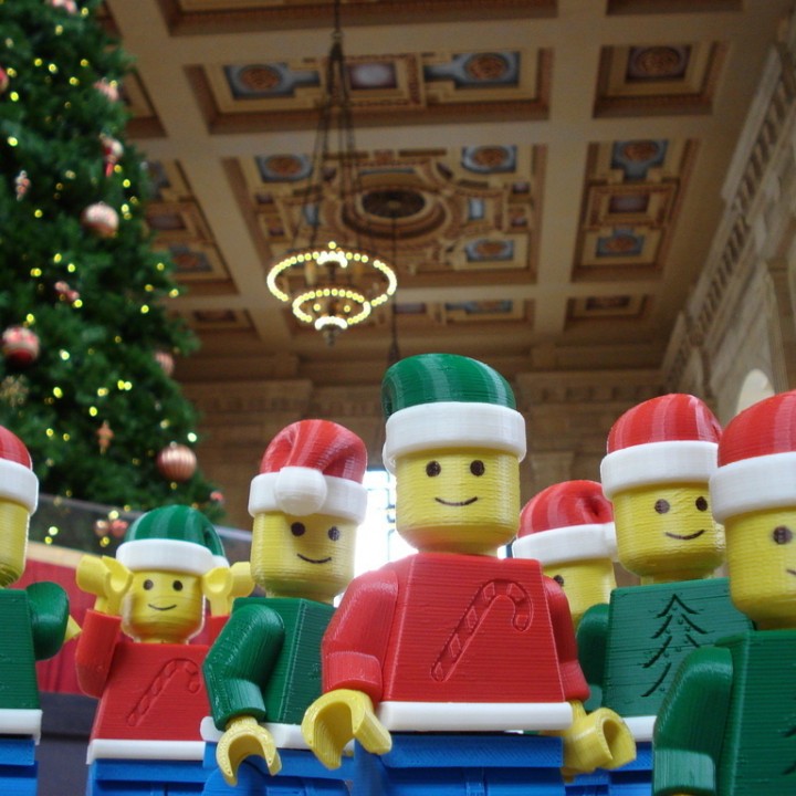 3D Printable Christmas Lego Men of Kansas City by Michael Curry