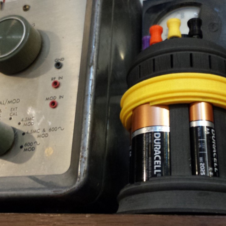 3D Printable Steampunk Multi-Voltage Battery Jar by Michael Curry