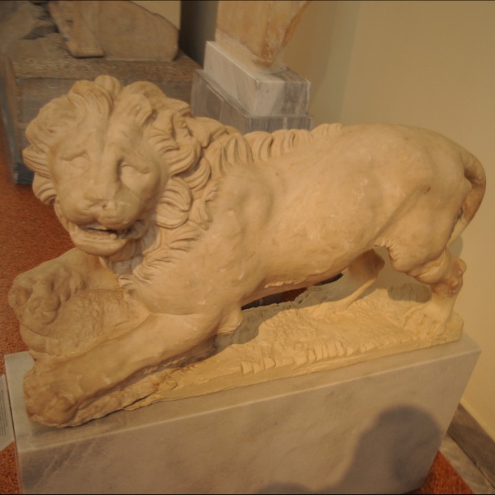 3D Printable Lion from a funerary monument by Scan The World
