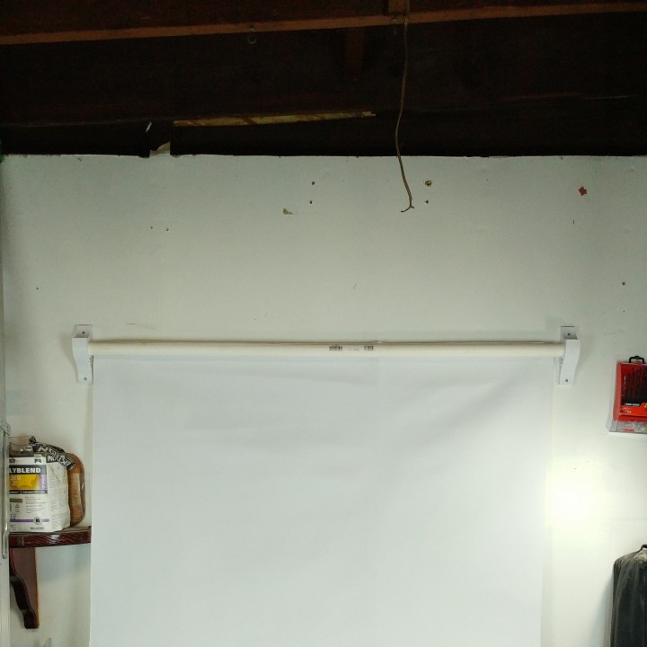 3D Printable Backdrop Wall Mount by Michael Daniel Miller