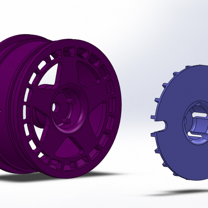 3D Printable Ken Block's Gymkhana Fifteen 52 Turbomac 1/10 RC car wheel ...