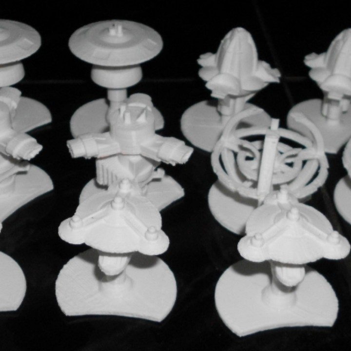 3D Printable Starbases for all five factions of the boardgame "Star ...
