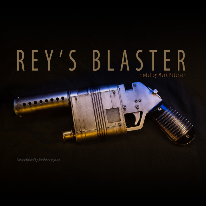 3D Print of Rey's NN-14 Blaster Pistol by robpauza