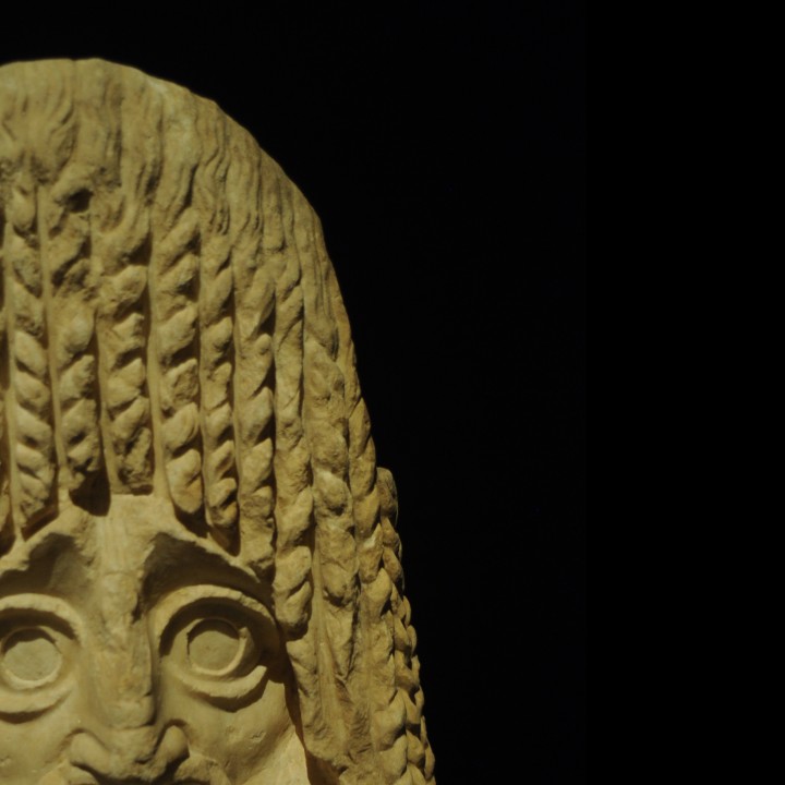 3D Printable Marble theatrical mask by Scan The World