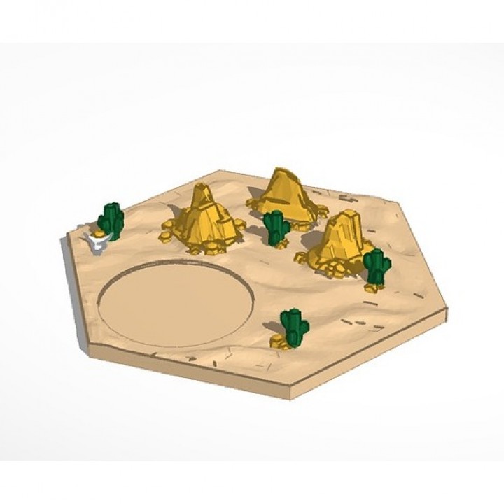 3D Printable landscape - desert by Moe Zarrella