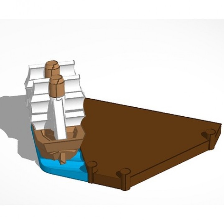 3D Printable harbor base by Moe Zarrella