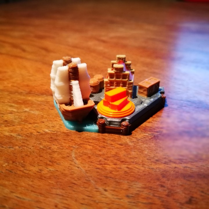 3D Printable harbor base by Moe Zarrella