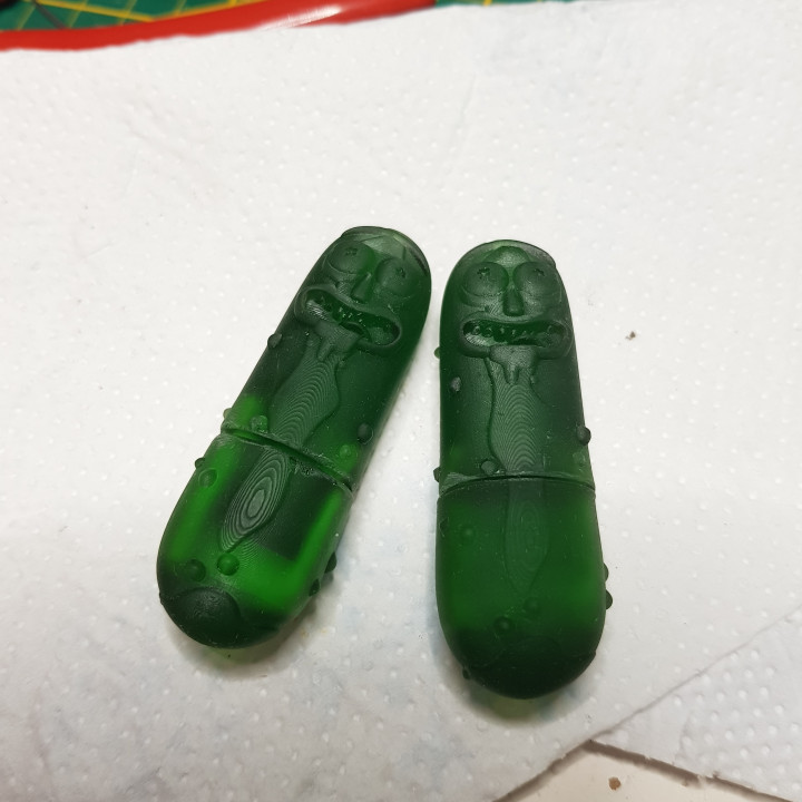 3D Print of Pickle Rick USB by ACIDTeddy