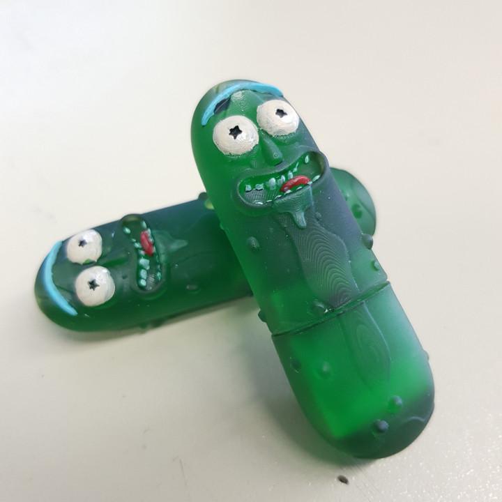 3D Print of Pickle Rick USB by ACIDTeddy