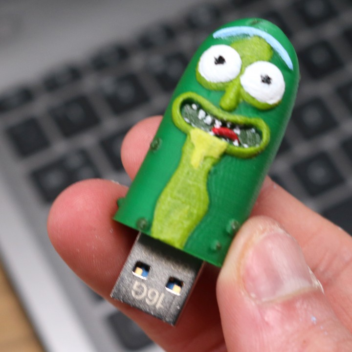 Téléchargement Pickle Rick USB par Kickass3DPrints