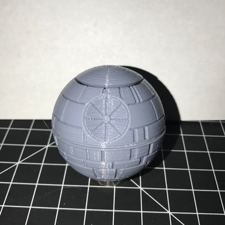 3D Printable Death Star Spinner by John Bickford