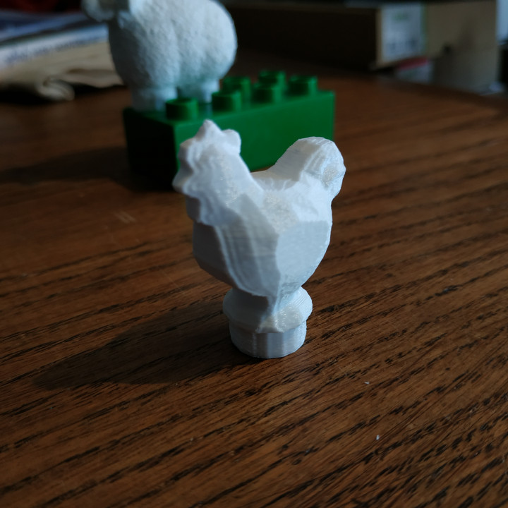 3D Print of Duplo Compatible Chicken by isawien45