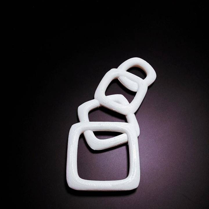 3D Printable Earing A by Mark Heyster