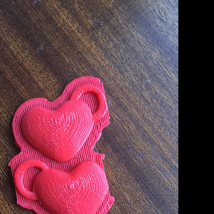 3D Printable Printable Heart Key Chain. by Lance Du