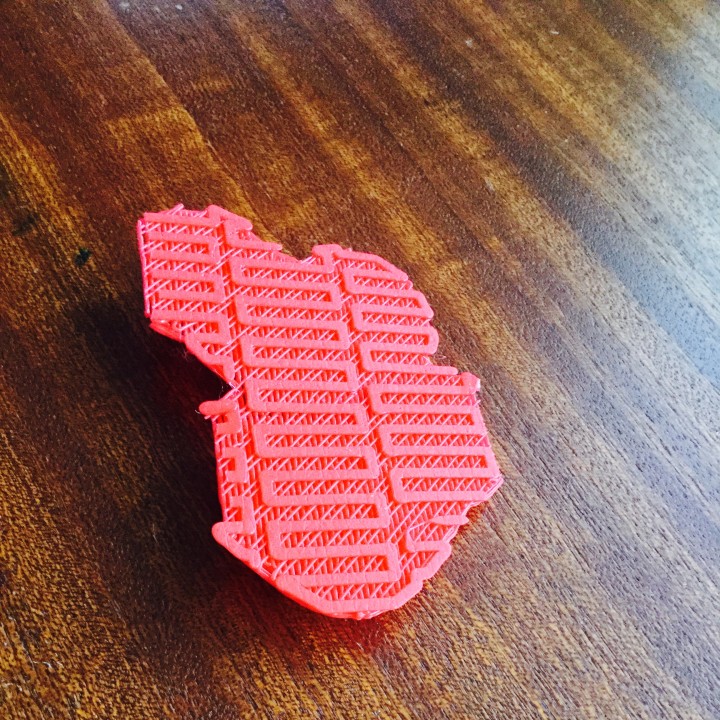 3D Printable Printable Heart Key Chain. by Lance Du