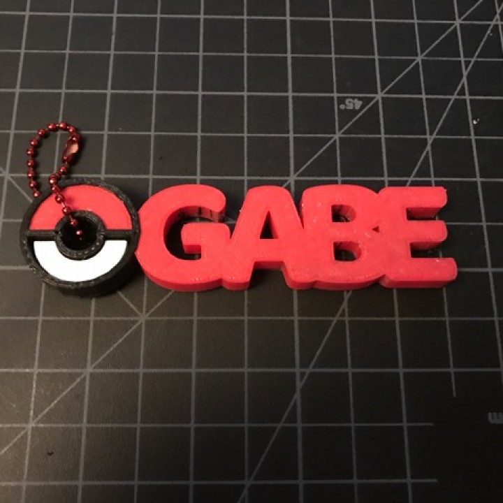 3D Printable Gabe Backpack Tag by Maureen Nemetski
