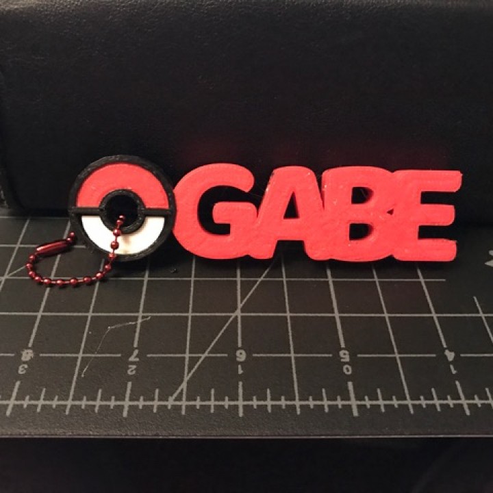 3D Printable Gabe Backpack Tag by Maureen Nemetski