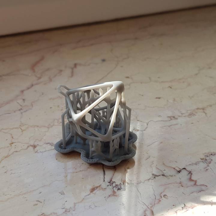 3D Printable Skeleton Diamond Earrings by Michal Fanta