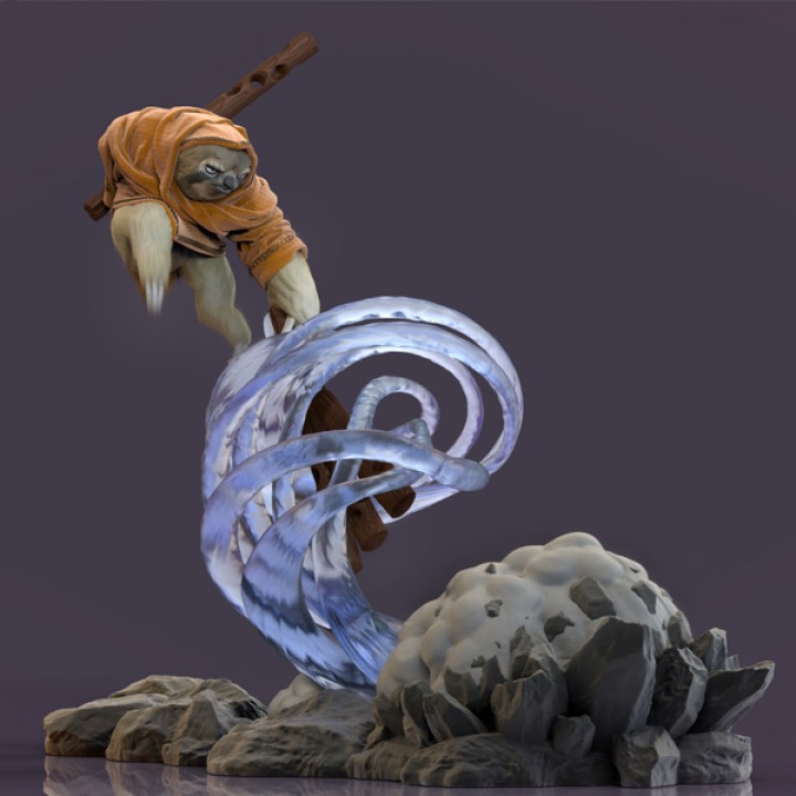 3D Printable Whirlwind The sloth mage by Guðjón Örn Lárusson