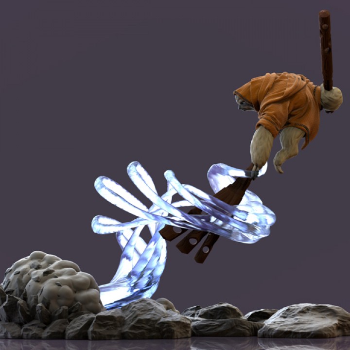 3D Printable Whirlwind The sloth mage by Guðjón Örn Lárusson