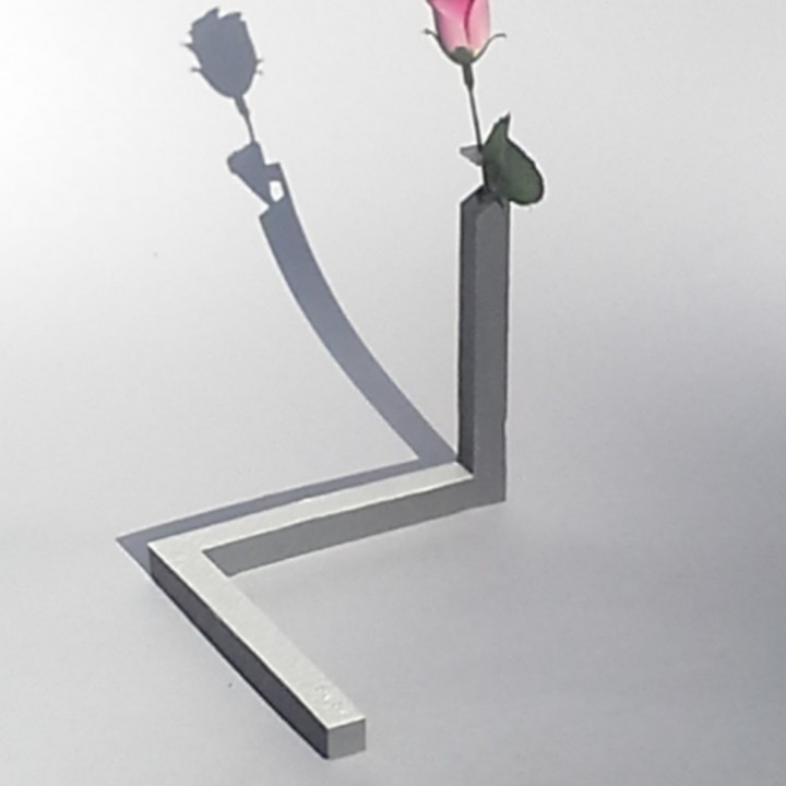 3D Printable Optical Illusion Vase. Triangle Twist. Impossible. Penrose ...