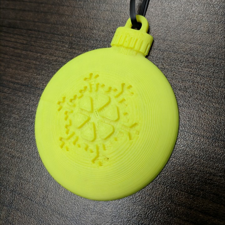 3D Printable snowflake disk ball 01 by Rich Williams