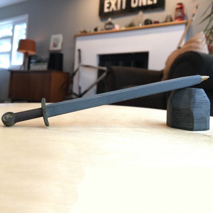 3D Printable Sword Pen! by WildRoseBuilds