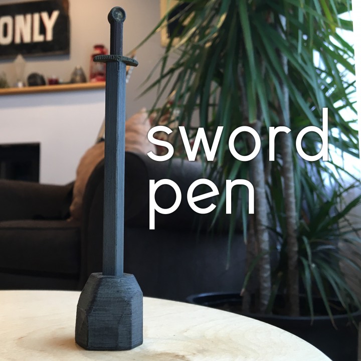 3D Printable Sword Pen! by WildRoseBuilds