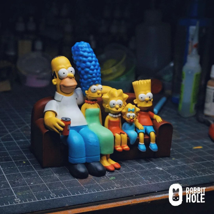 3D Print of The Simpsons 3D by rabbithole_cl
