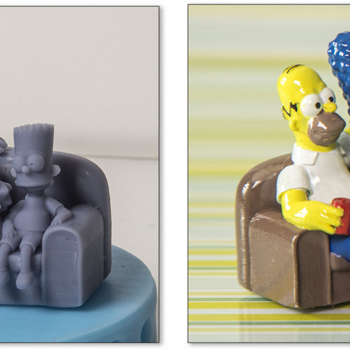3D Print of The Simpsons 3D by simondavies2