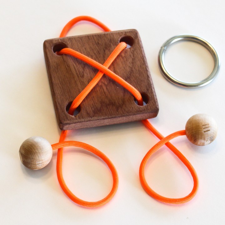 3D Printable Rope / Ring Puzzle by Mark Ingle