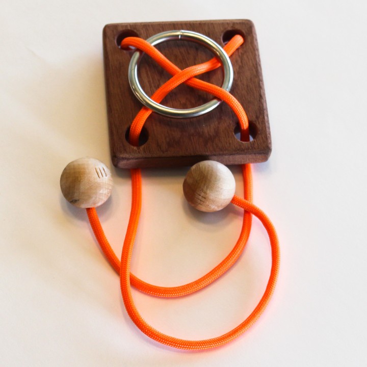 3D Printable Rope / Ring Puzzle by Mark Ingle