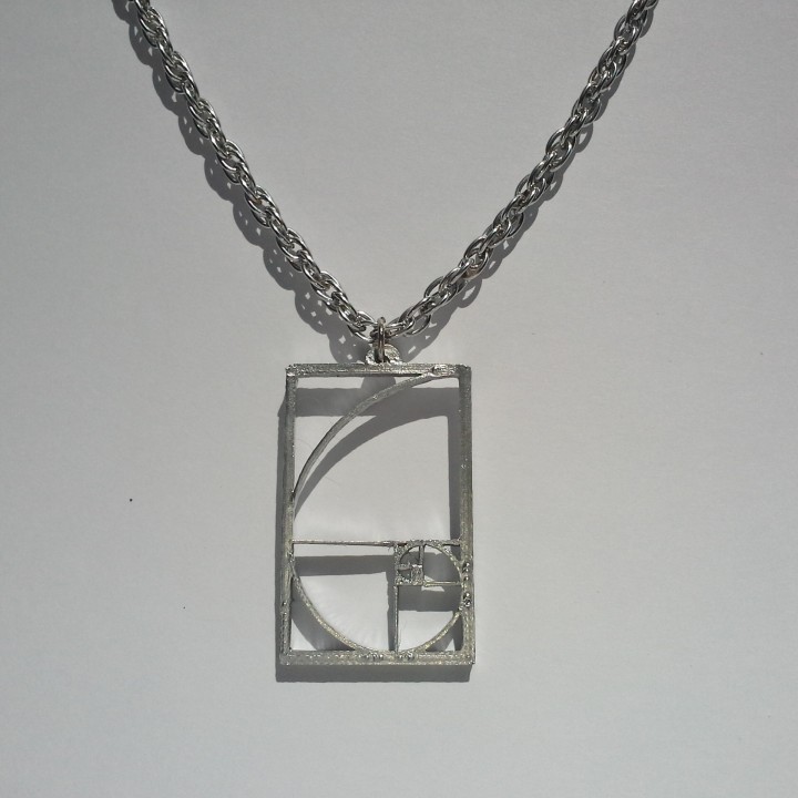 3D Printable FIBONACCI SPIRAL COLLECTION of jewellery pendants for ...