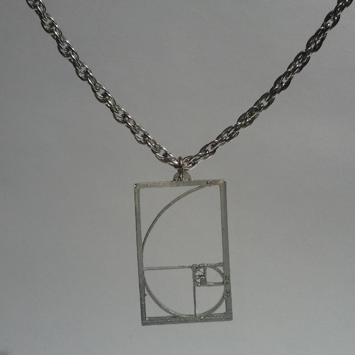 3D Printable FIBONACCI SPIRAL COLLECTION of jewellery pendants for ...