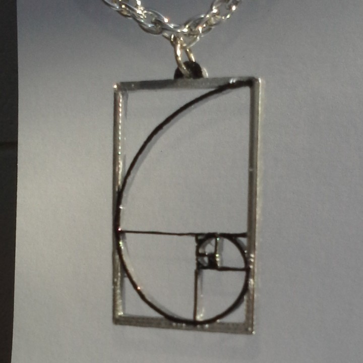 3D Printable FIBONACCI SPIRAL COLLECTION of jewellery pendants for ...