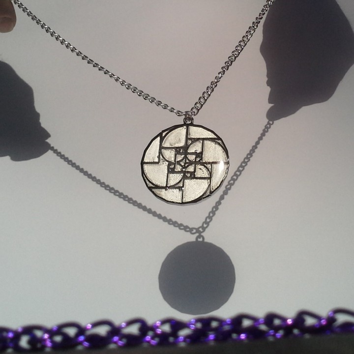 3D Printable FIBONACCI SPIRAL COLLECTION of jewellery pendants for ...
