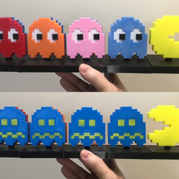 3D Print of PACMAN CHASER Mechanical Toy by MightyJabba