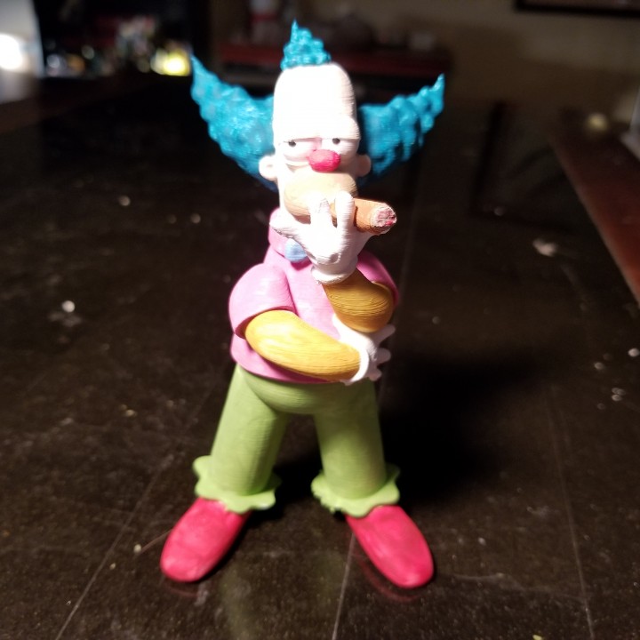 3D Print of Krusty 3D by JuniorGeneral
