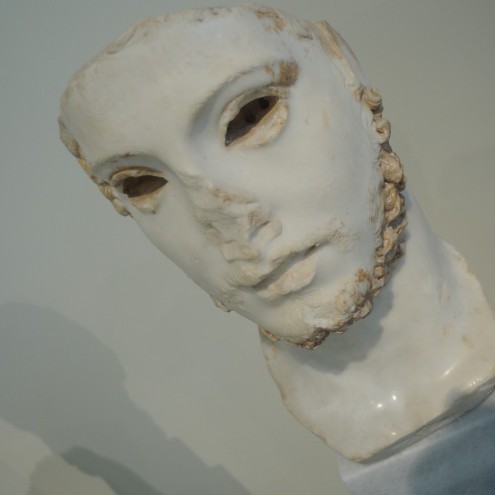 3D Printable Colossal portrait head of a young man by Scan The World