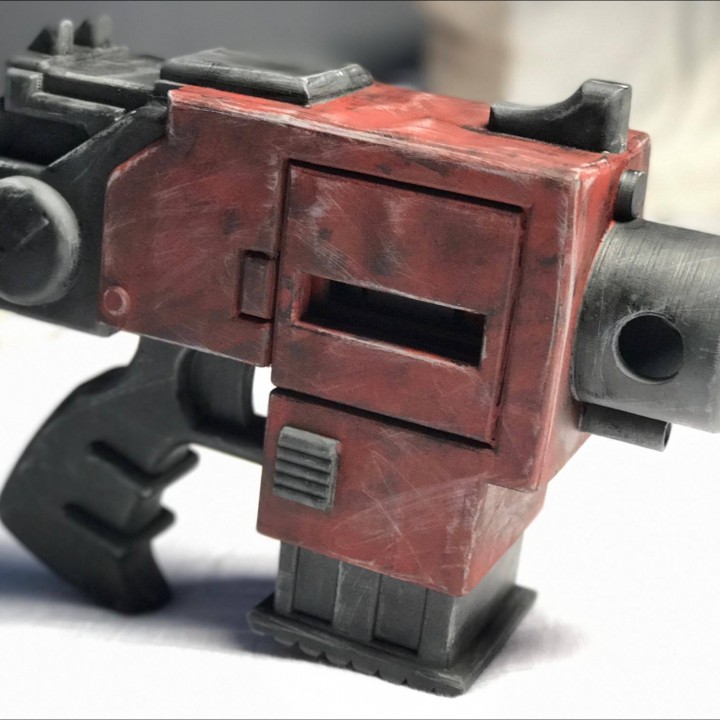 3D Printable Warhammer 40k Bolter Pistol by Nathan Williams