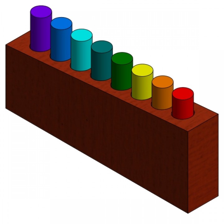 3D Printable Pin Puzzle by Mark Ingle