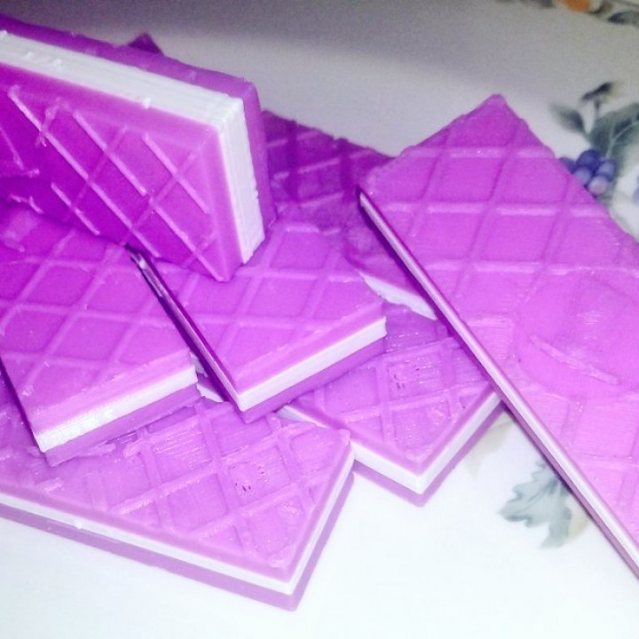 3D Printable Simple Rick's Custom Freedom Select Wafer by Reagan boyd