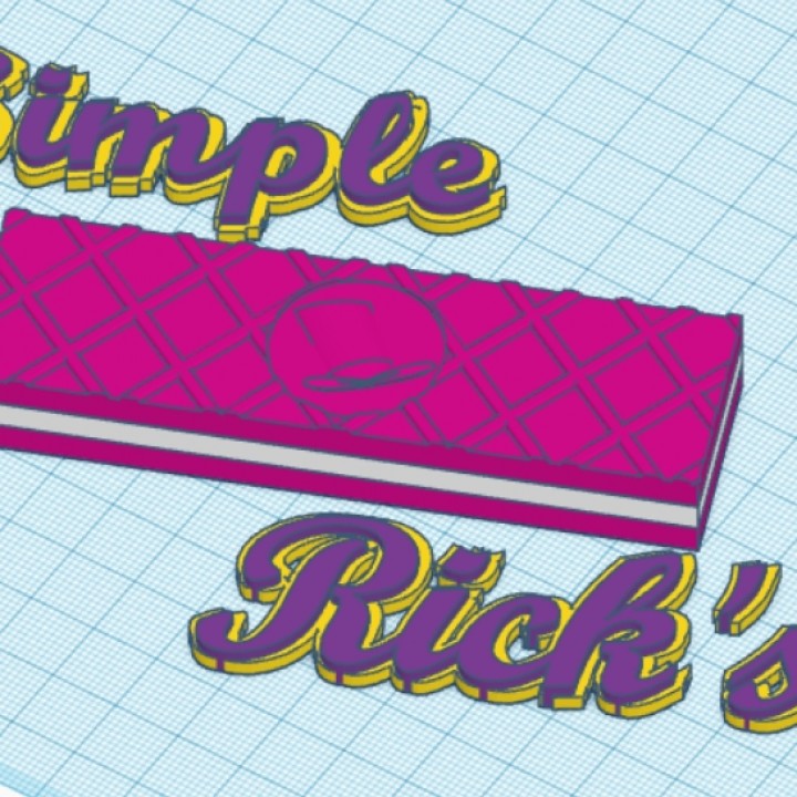 3D Printable Simple Rick's Custom Freedom Select Wafer by Reagan boyd