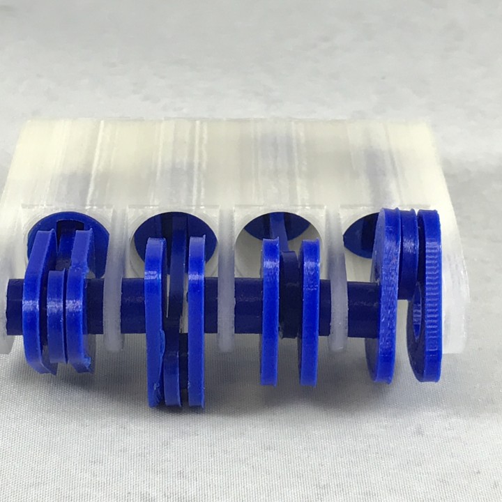 3D Printable Four Cylinder Air Engine, Experimental by Greg Zumwalt