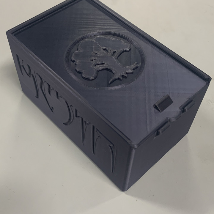 3D Print of MTG Deck Box with Dice Storage by MaxMayfield